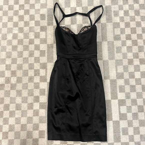 bebe | Dresses | Bebe Sexy Silk Black Little Dress | Poshmark